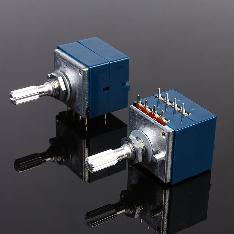 【新品】電子#原裝日本ALPS 27型 50K 100K 8腳雙聯音量電位器 帶抽頭帶等響 | 蝦皮購物