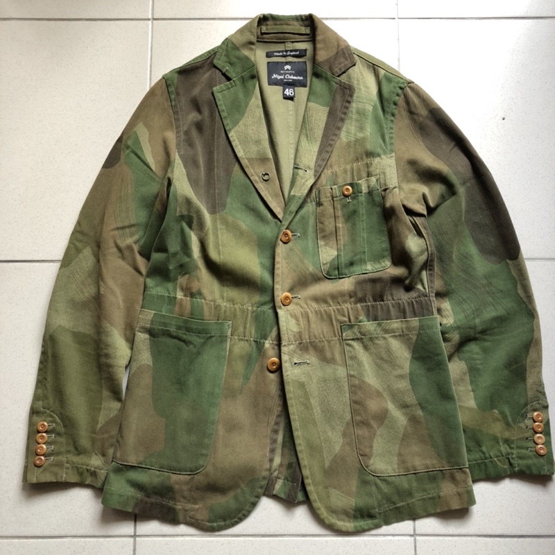 8.5成新 nigel cabourn New Pocket Tenzing Jacket CAMO 工裝 軍裝 | 蝦皮購物