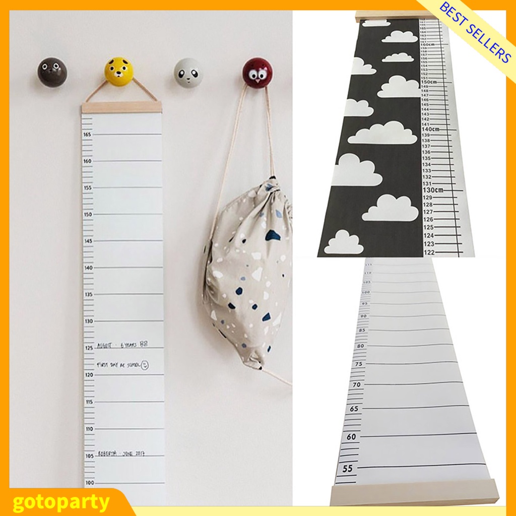 RIB Nordic Children Height Ruler Canvas Hanging Growth Chart | 蝦皮購物