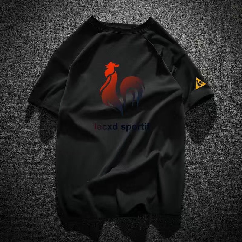 M-5XL 短t 棉t 法國公雞 潮牌 男 純棉 T恤 ins 寬鬆上衣 大尺碼上衣 短袖t恤 短袖男 運動上衣 | 蝦皮購物