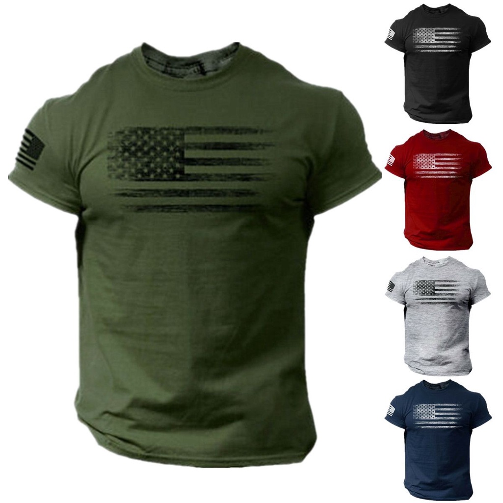 運動健身衣男 健身速乾衣 短袖上衣 美式復古上衣 夏季短袖時尚數位印花3d T恤男士短袖T恤夏季透氣3DT恤 | 蝦皮購物