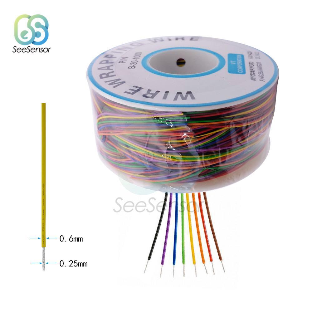 250m 30AWG Flexible Wrapping Wire Cable 0.56mm Electrical Wi | 蝦皮購物