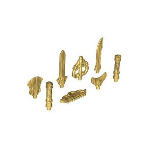 [樂磚庫] LEGO 2665 人偶 武器 珍珠金色 6410229 | 蝦皮購物