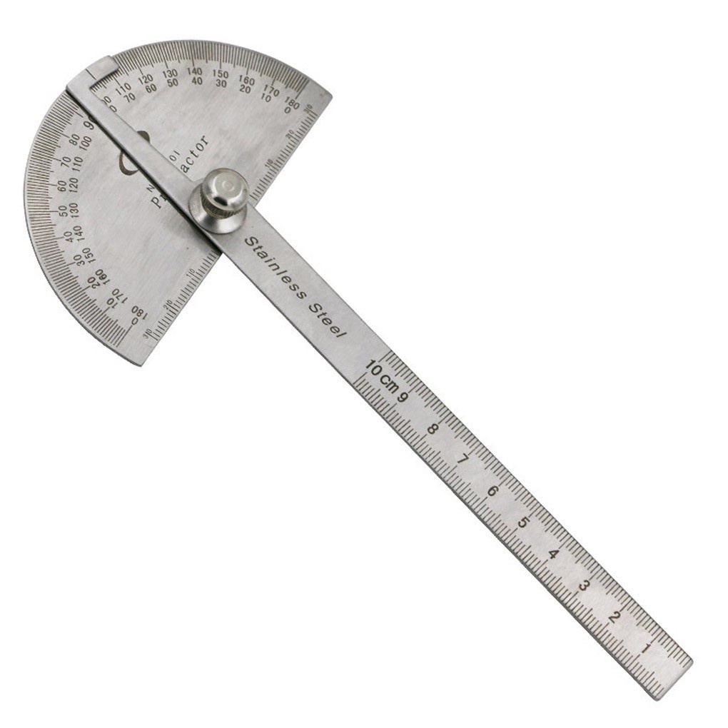 Steel Protractor Angle Finder Rule Measure Tool For Designer | 蝦皮購物