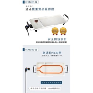 【KINYO】多功能麥飯石電烤盤 中秋烤肉 聚餐必備（BP-53) | 蝦皮購物