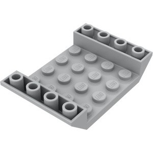[樂磚庫] LEGO 30283 斜形 反向型 淺灰色 4x6(45°) 4211602 4549997 | 蝦皮購物