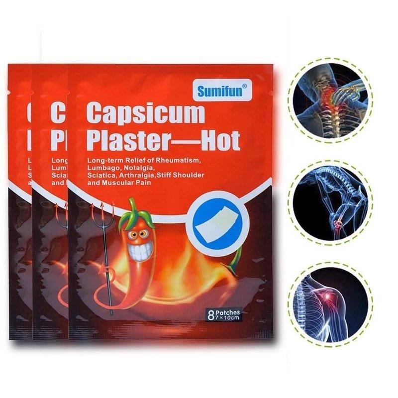 40PS Capsicum Plaster Hot Back Pain Neck Muscle Relief Patch | 蝦皮購物