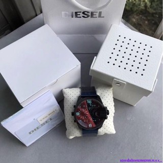 凯丽二手-DIESEL手錶 DZ7373 迪賽腕錶 三眼計時 日曆 休閒錶 潮流酷炫黑色不鏽鋼錶帶腕錶 | 蝦皮購物