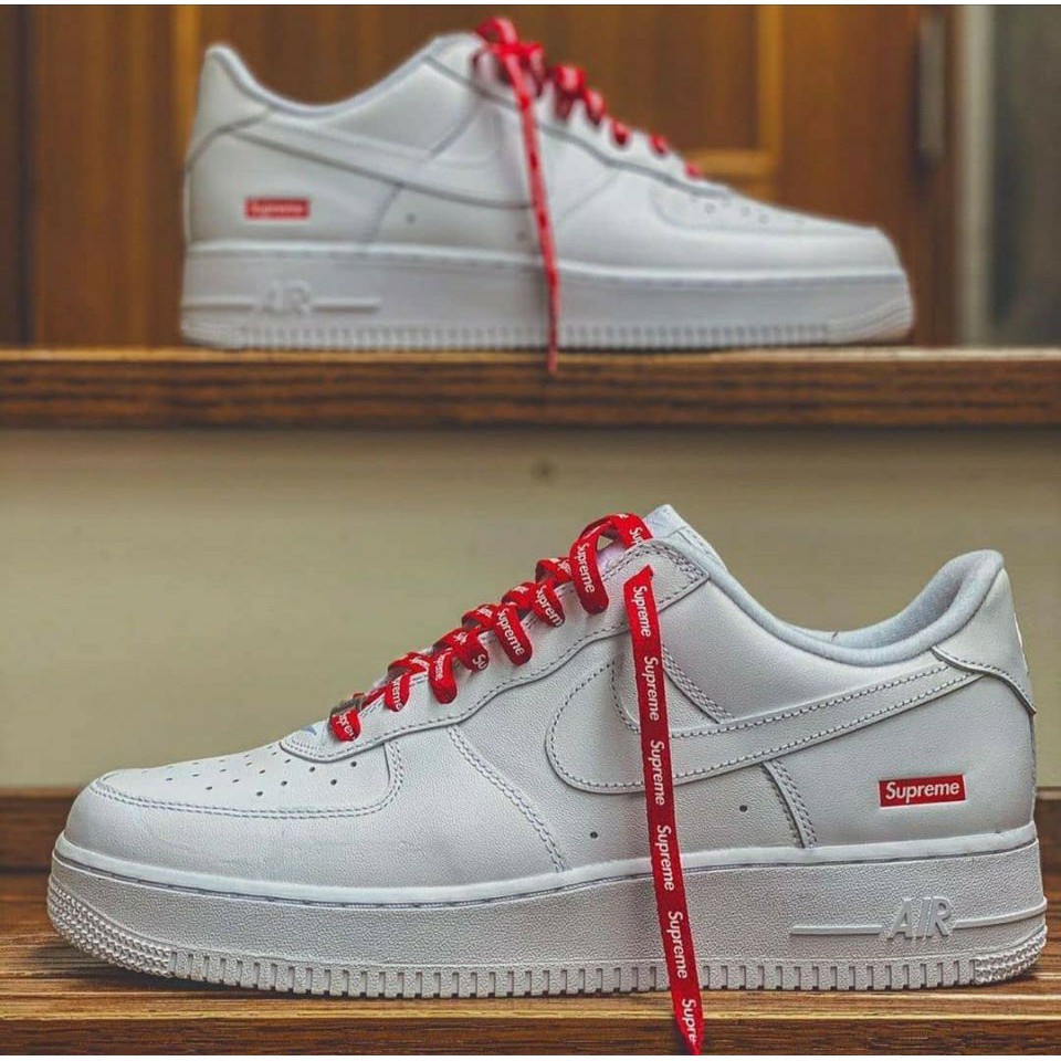 SUPREME X NIKE Air Force 1 聯名 全白 簡約 籃球鞋 CU9225-100 空軍 男女鞋 | 蝦皮購物