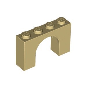 [樂磚庫] LEGO 6182 磚 拱型 米色 1x4x2 618205 4190213 6031057 | 蝦皮購物