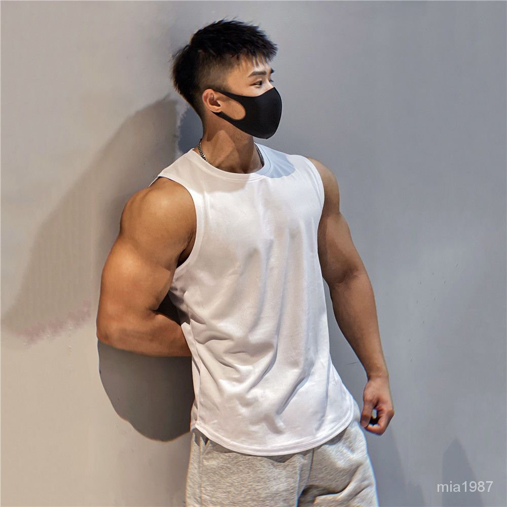 【精品男裝】美式速幹透氣冰絲籃球運動背心男健身跑步訓練服短褲無袖T恤套裝jioyh HLTS | 蝦皮購物