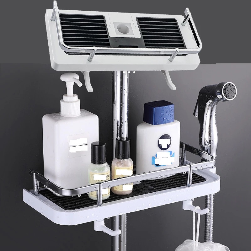 Shower Storage Organizer Bathroom Shampoo Tray Stand Shelf | 蝦皮購物