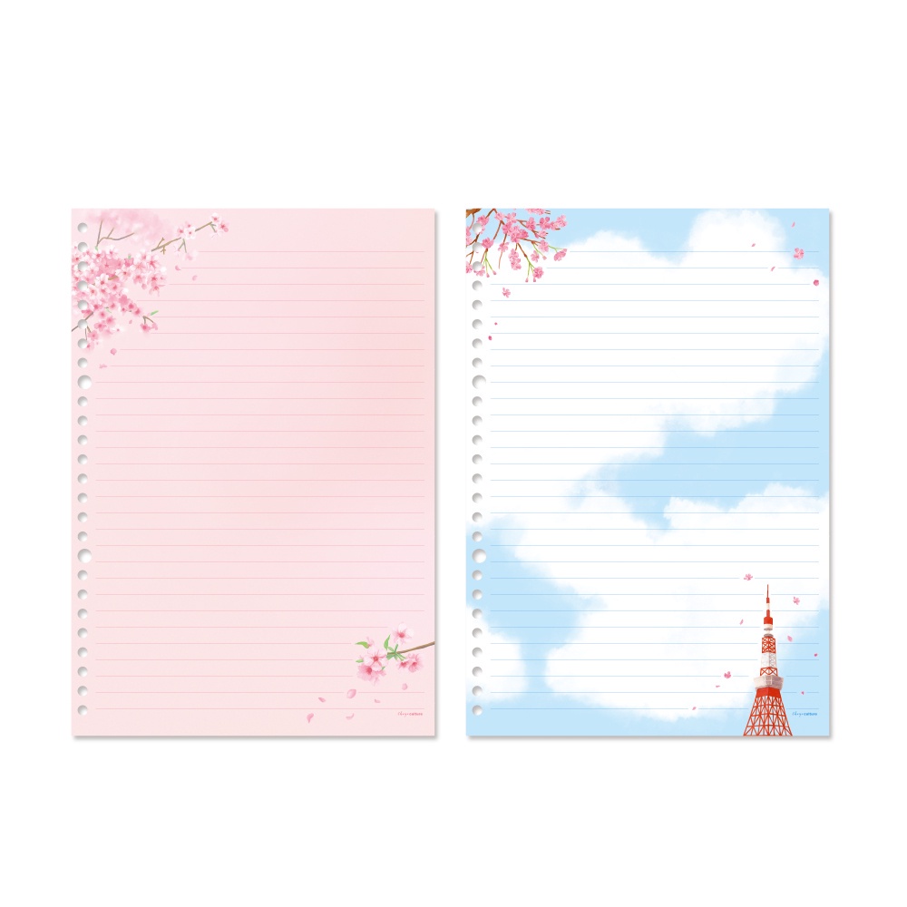 珠友 B5/18K 26孔活頁紙(橫線-20張)/筆記內頁/萬用手冊內頁/櫻 SA-10510 | 蝦皮購物