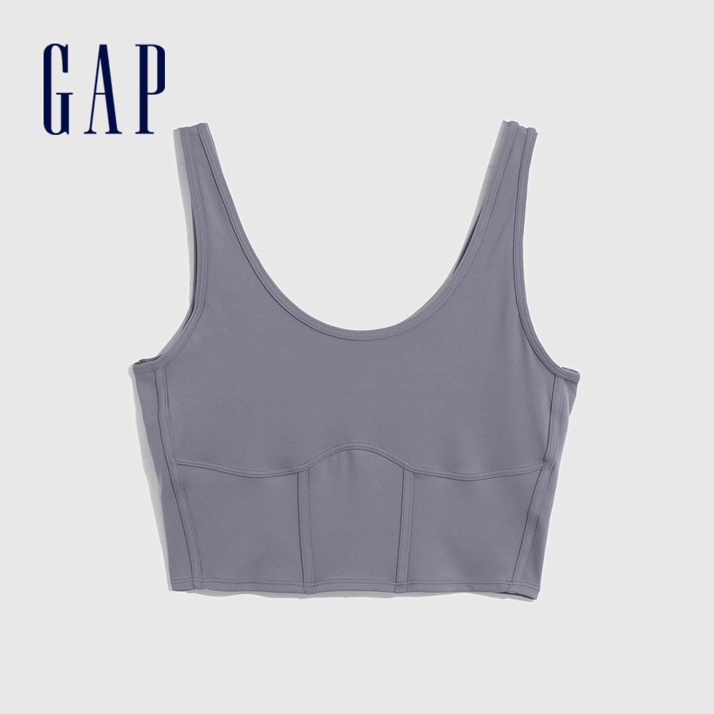 Gap 女裝 彈力塑身運動背心 Gapfit系列-碳灰色(598667) | 蝦皮購物
