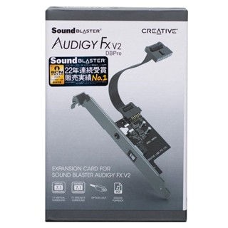 Creative Sound Blaster Audigy Fx V2 DBPro 擴展卡 SB1870A(平行進口) | 蝦皮購物