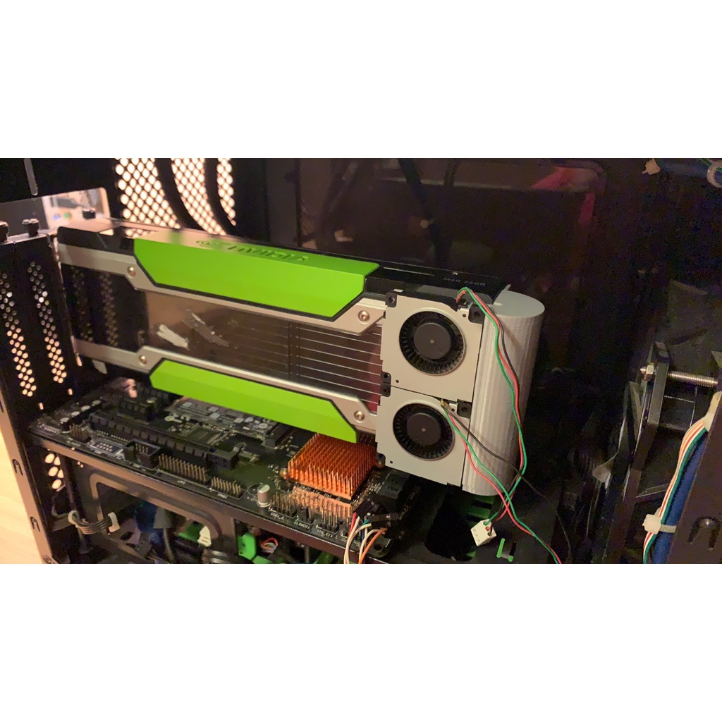 英偉達NVIDIA 特斯拉Tesla P40 P100 M40 顯卡主動散熱風扇改裝 | 蝦皮購物