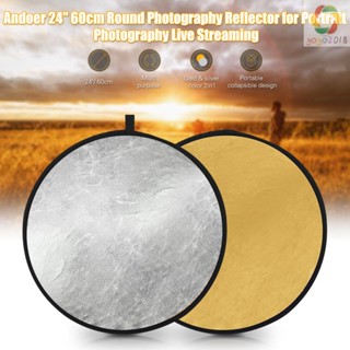 Andoer 24" 60cm Portable Collapsible Disc Light Reflector Ph | 蝦皮購物