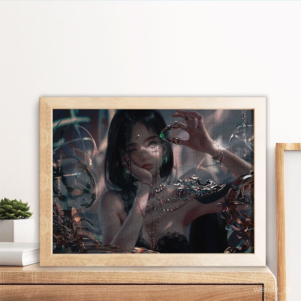 鬼刀週邊拚圖1000片木質帶框可來圖定製成人解壓趣味送朋友禮物 CAG9 | 蝦皮購物