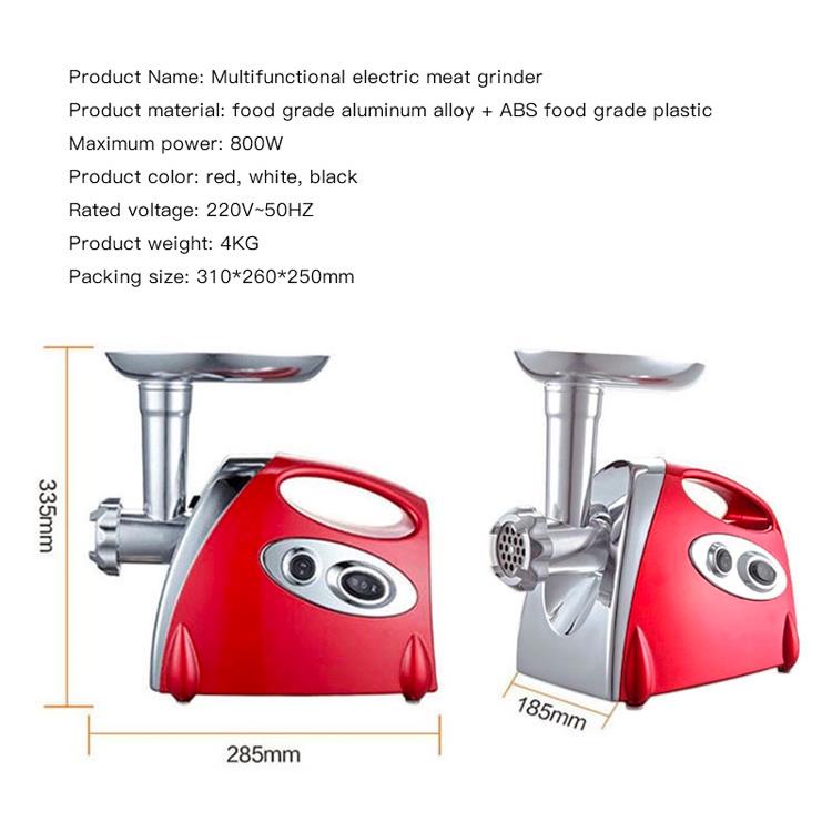 Electric Meat Grinder 800W Sausage Maker Meats Mincer 绞肉机 | 蝦皮購物