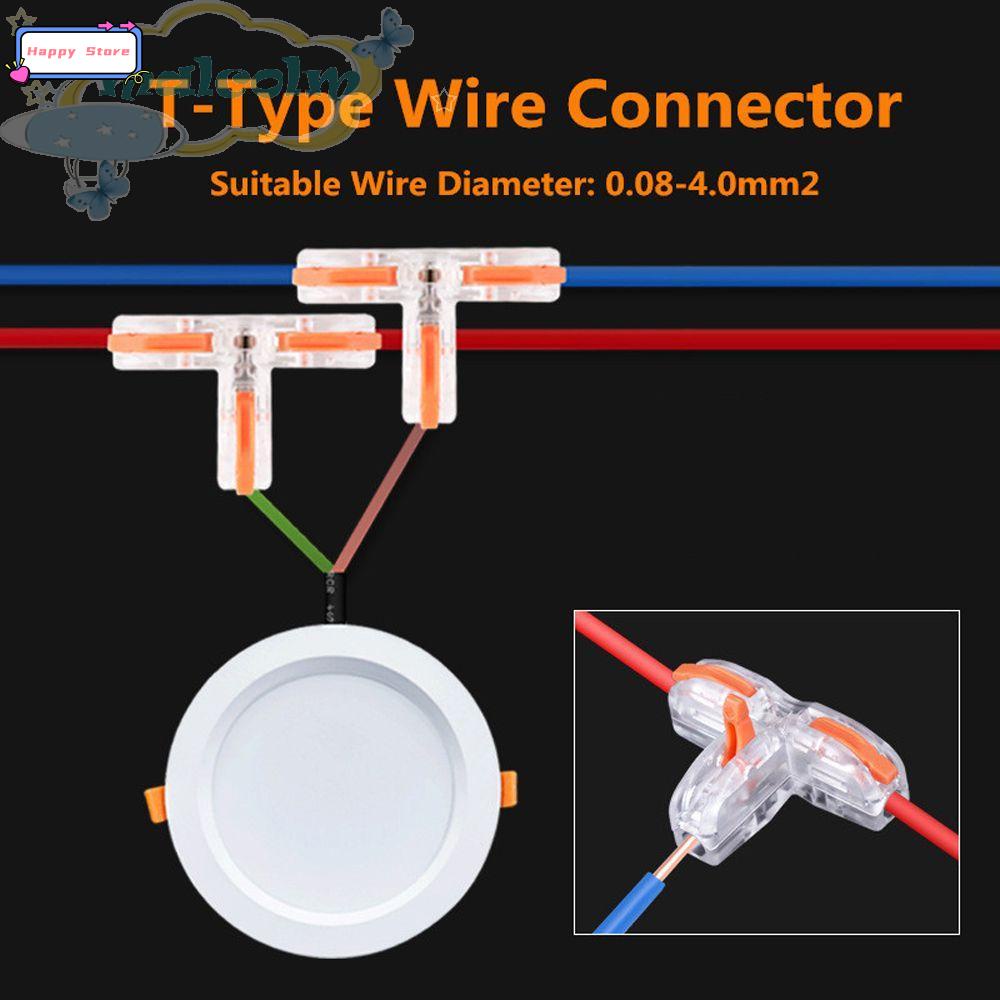 Led Light T Type Fast Wire Connector T-Type Distribution Ter | 蝦皮購物
