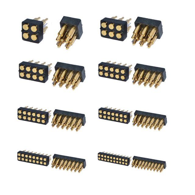 2 pcs Male Spring Loaded SMT DIP Pogo Pin Connector | 蝦皮購物