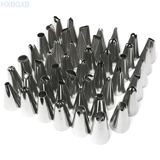 48pcs Piping Tips Set Stainless Steel Baking Ruffle Piping N | 蝦皮購物