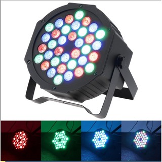 18W RGB LED Flat Par Light Stage Lamp Disco DJ Bar Effect UP | 蝦皮購物