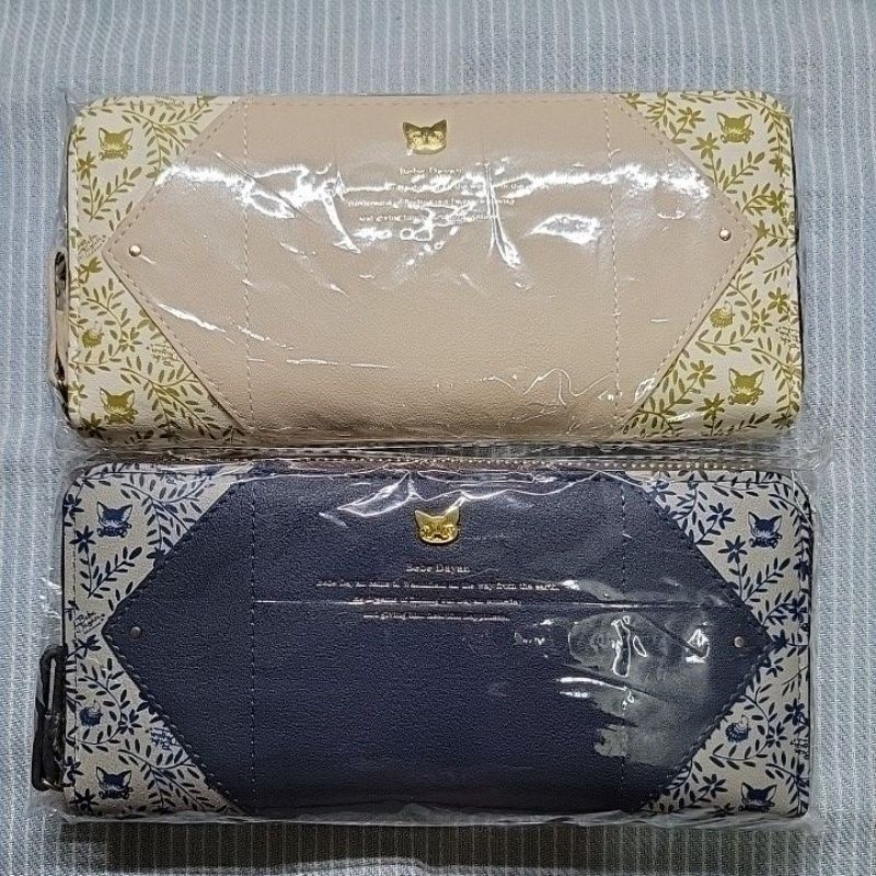 現貨全新 Wachifield Dayan Bebe Dayan 瓦奇菲爾德 達洋 達洋貓 長夾 長皮夾 深藍/淺綠花草 | 蝦皮購物