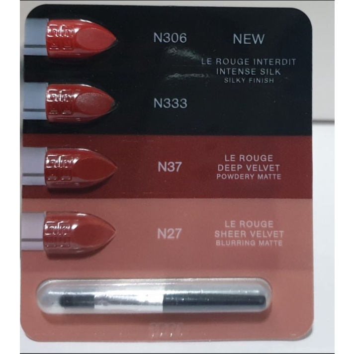 Givenchy 紀梵希 n306 n333 n37 n27 唇膏 口紅 試色卡 小樣 | 蝦皮購物