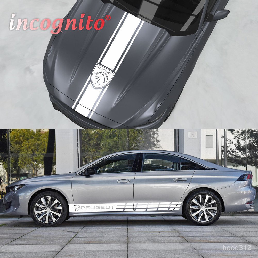 新標緻408 4008 508L 5008 3008 308S車身機蓋貼紙拉花門側裙車貼 CZKX | 蝦皮購物