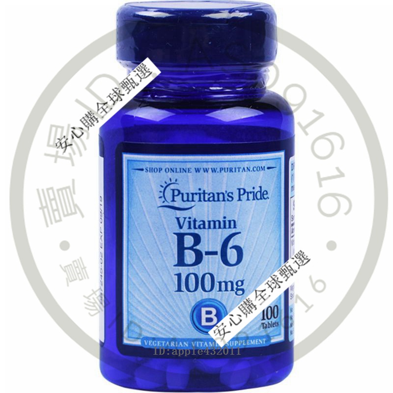 普麗普萊 Puritans Pride 維生素b6 維他命vb6 100片《安心購全球甄選》 蝦皮購物