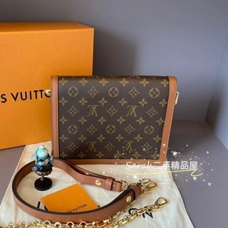 二手精品 LV 路易威登 達芙妮肩背包 M44391 DAUPHINE 中號 經典老花鏈條包 | 蝦皮購物