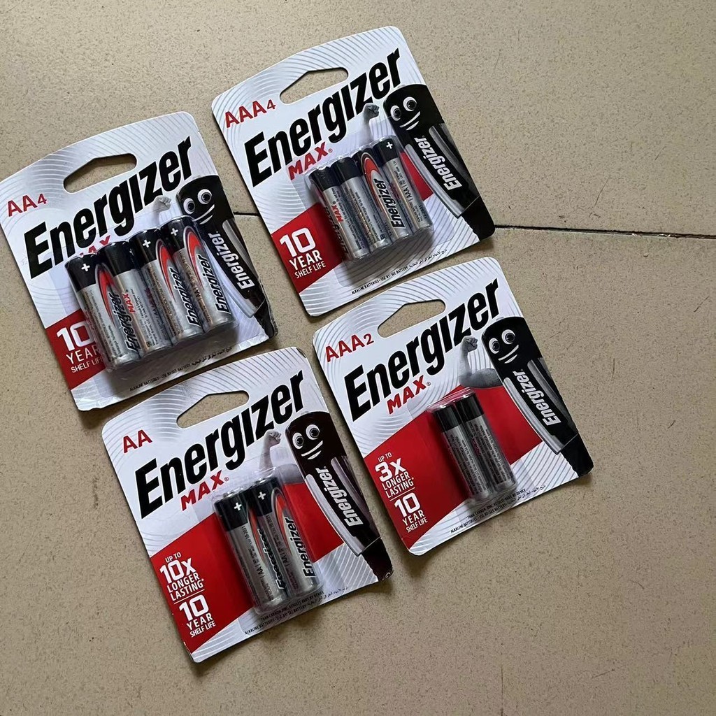 電池 3號電池 4號電池 Energizer勁量堿性5號7號電池 AA堿性 1.5v AAA 英文版卡裝包裝 | 蝦皮購物