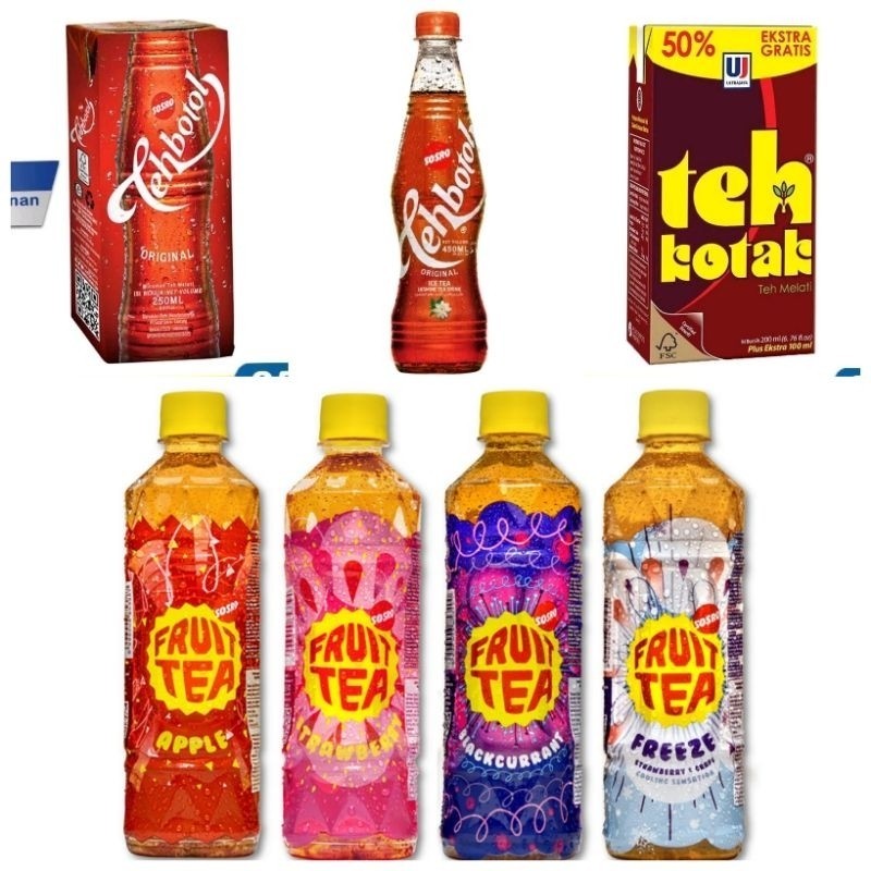 SOSRO 】 ANEKA MINUMAN TEH MERK SOSRO FRUIT TEA | 蝦皮購物