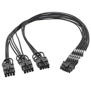 Pcie 3x8Pin 轉 12+4Pin 電源線 PCIE 12+4Pin PSU 模塊化電纜,用於 Corsair | 蝦皮購物