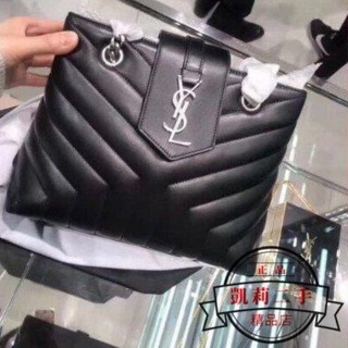 【清倉特價】 SAINT LAURENT 聖羅蘭 YSL Small LOULOU 27CM 黑色 側背包 現貨 | 蝦皮購物