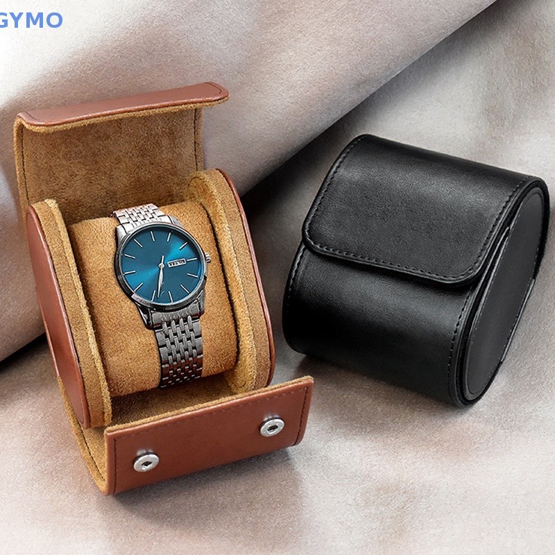 Retro Single Watch Bag Leather Watch Storage Box Portable Tr | 蝦皮購物