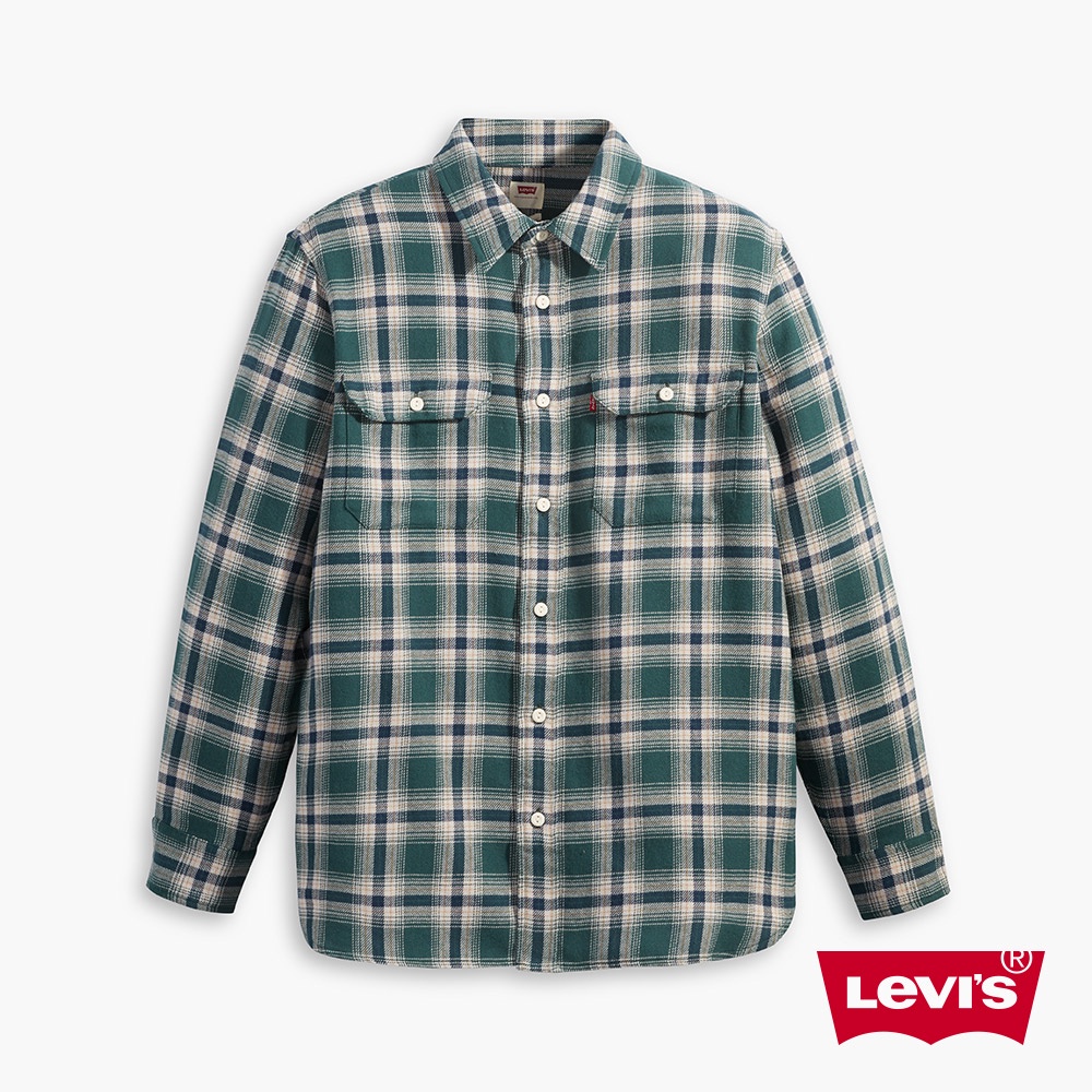 Levis 工裝法蘭絨襯衫 成熟感松嶺綠格紋 男款 19587-0219 熱賣單品 | 蝦皮購物