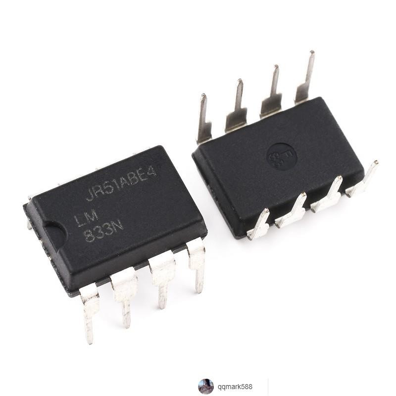 【琪琪優選】LM833N 雙路運算放大器 全新原裝 DIP-8 進口音頻IC 全新LM833-qqmark588- | 蝦皮購物