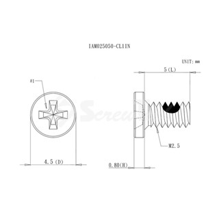 【銳禾】工廠直營 M2.5x5 I頭 鍍黑鎳 十字槽 機械牙 防鬆 特殊螺絲 IAM025050-CL1IN | 蝦皮購物