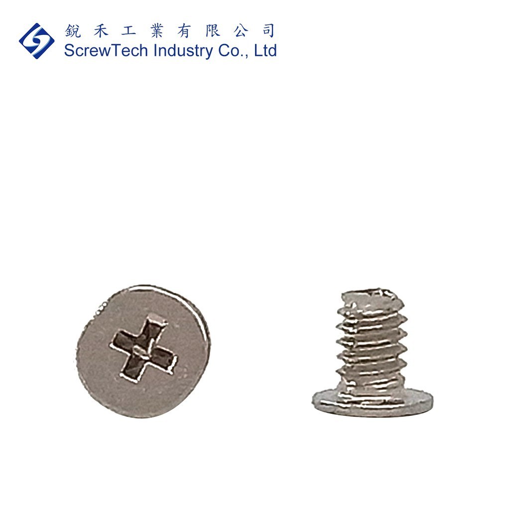 【銳禾工業】工廠直營 M2x3 鍍鎳 100入裝 I頭 十字槽 三角機械牙 特殊螺絲 (IATM0200301A) | 蝦皮購物
