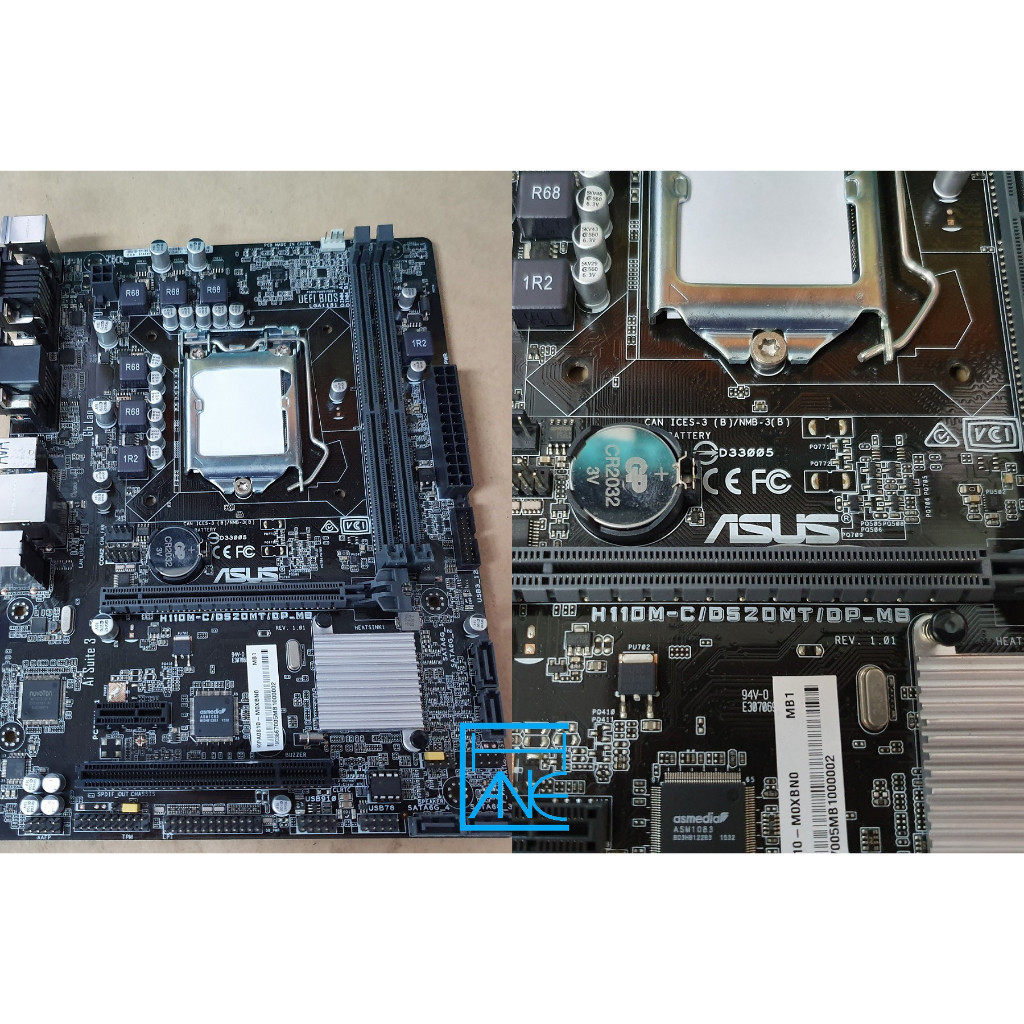 大胖電腦 】華碩H110M-C/D520MT/DP 主機板/1151/D4/6代/HDMI/附擋板/保固30天/ | 蝦皮購物