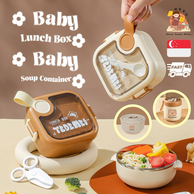 Baby Food Container Kids Lunch Box Baby Lunch Box Soup Con | 蝦皮購物
