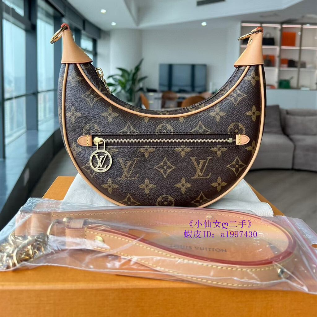 免運 LV 路易威登 LOOP Duffle手袋 肩背包 手提包 腋下包 牛角包 月亮包 豌豆包 M81098 | 蝦皮購物