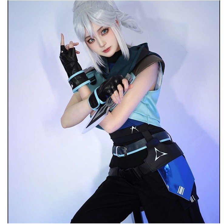 免運 Valorant 瓦羅蘭 婕提 cos服 無畏契約 Jett cos 角色扮演 cosplay 遊戲服裝 二次元 | 蝦皮購物