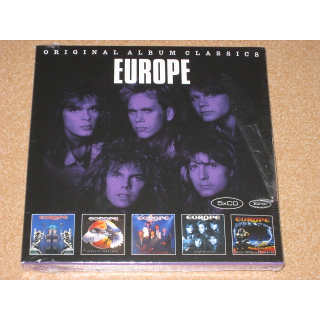 正版5CD《歐洲合唱團》精典專輯／ Europe Original Album Classics全新未拆 | 蝦皮購物