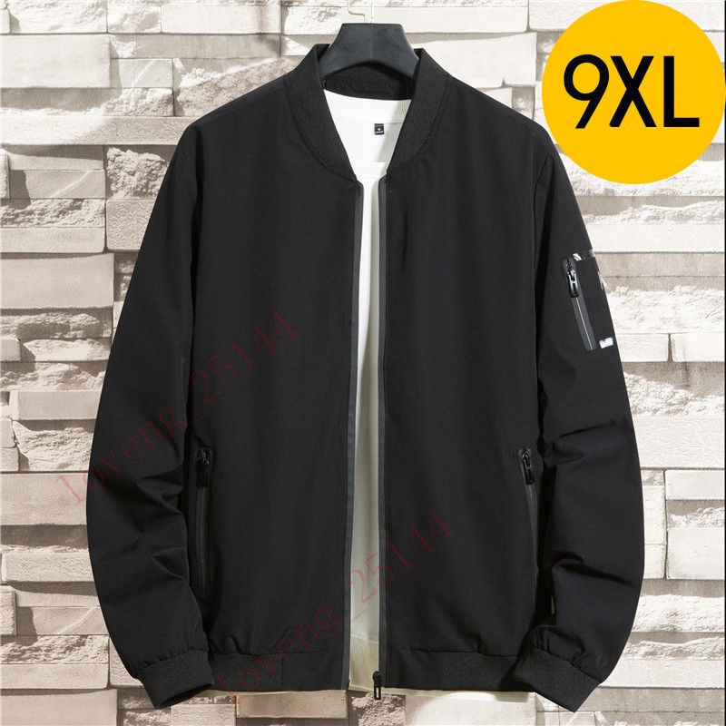 9XL 150公斤大碼外套 大碼休閒外套 大碼夾剋 大碼上衣 飛行休閑夾剋寬鬆外套男大碼鞦季男裝潮流帥氣寬鬆男士鞦裝上衣 | 蝦皮購物