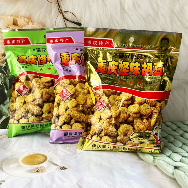 好好吃 怪味胡豆3袋重庆怪味胡豆小包装蚕豆甜辣麻辣小零食怪味豆大袋渝兄清仓 | 蝦皮購物
