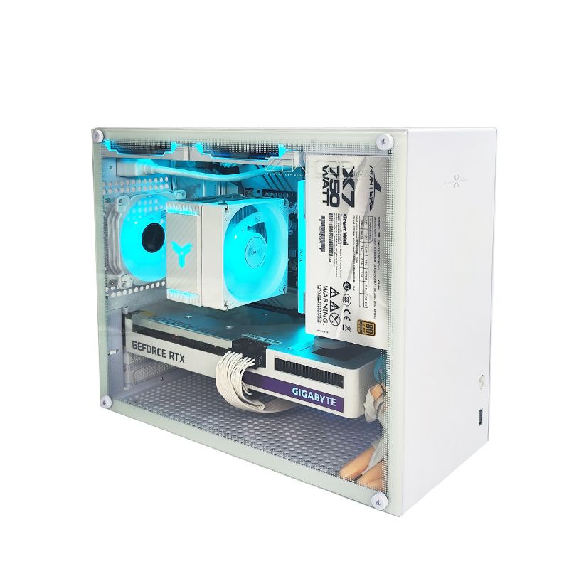 ITX機殼 機殼 主機機殼 小機殼 DIY mini 臺式小喆優品C2P/C2M全鋁MATX主板ATX電源240水冷迷你 | 蝦皮購物