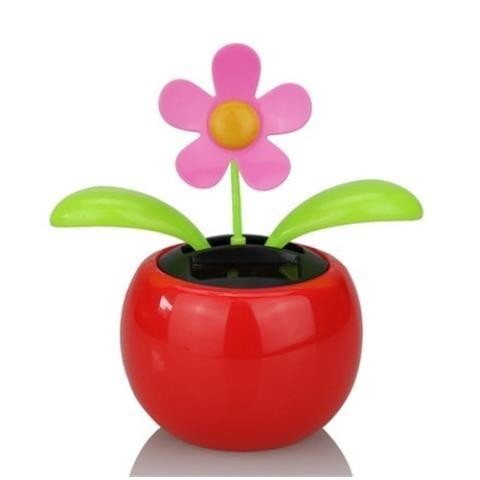 cute solar powered flower pot flip flap leaf dancing s gi | 蝦皮購物
